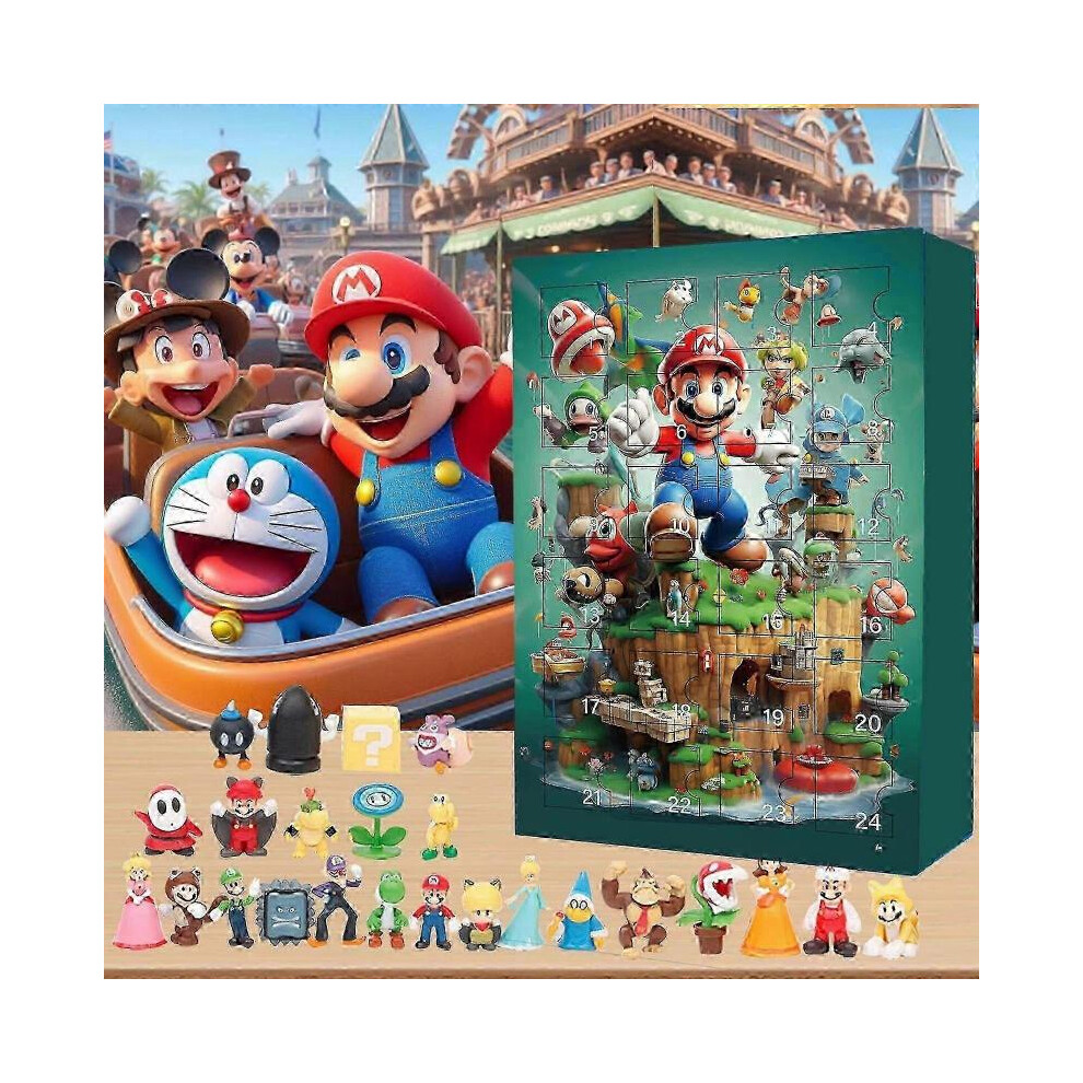 (Mario 3D B)2025 New Mario Blind Box Christmas Advent Ornaments Holiday ...