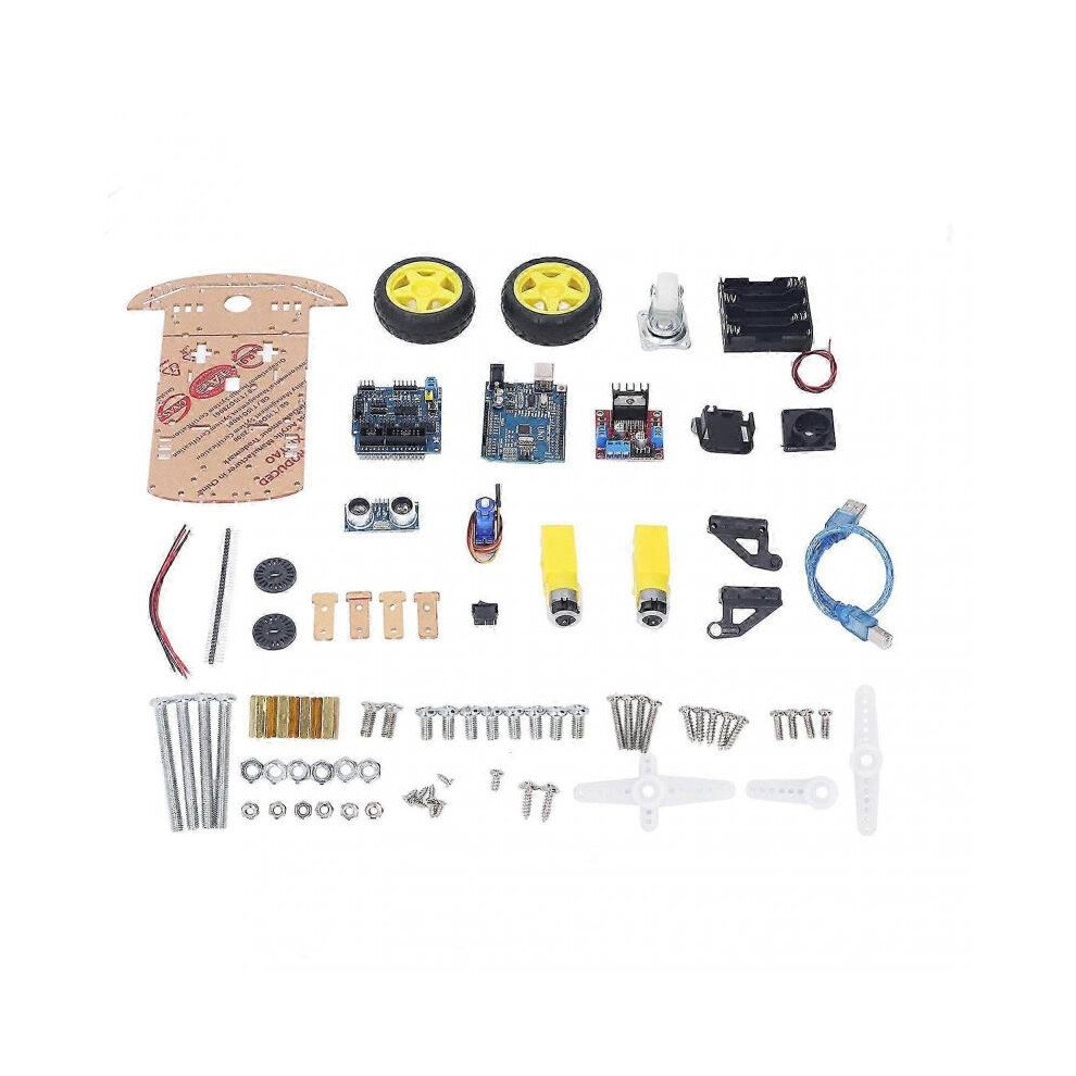 Smart Robot Car Chassis Kit DIY Programmable Development Board 2WD ...