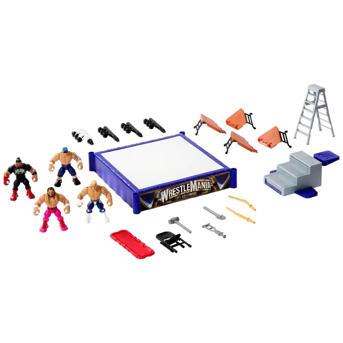 WWE Knuckle Crunchers Mini Mayhem Ring Bundle jtkkszlet Cody Rhodes ...