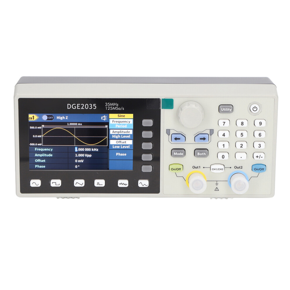 DGE2035 Dual Channel 35MHz ARB Waveform Generator 14-bit Frequency ...