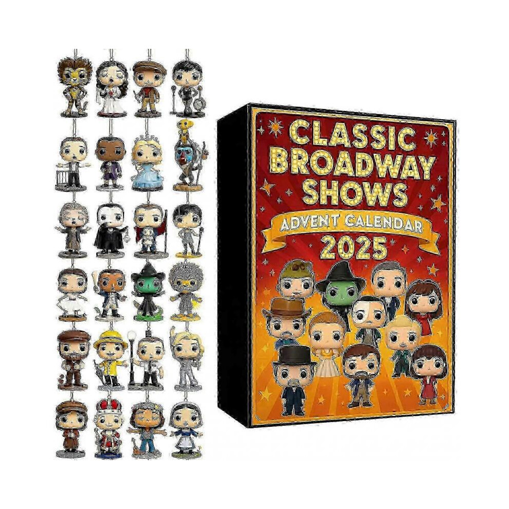 Classic Broadway Shows Advent Calendar 2025 24 Days Countdown with ...