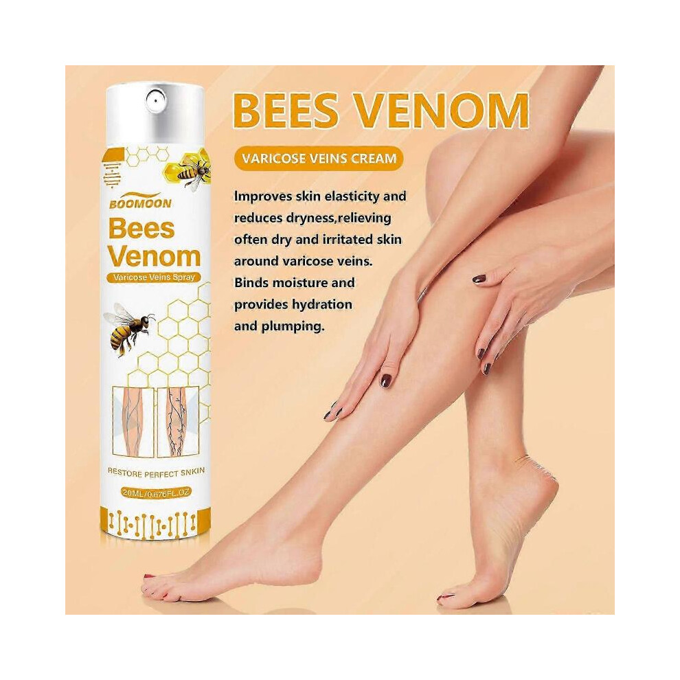 Bee Venom Vein Spray, Bee Venom Anti-Varicose Spray, Soothes Skin Bulge ...