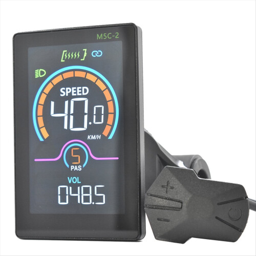 M5C-2 E-Bike Bluetooth LCD Display Meter Electric Scooter Speedometer Panel UART for Mountain ...