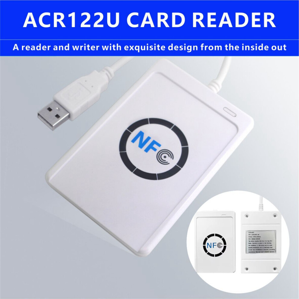 ACR122U RFID IC Smart Card Reader Duplicator+5XCUID Keychain Writer ...