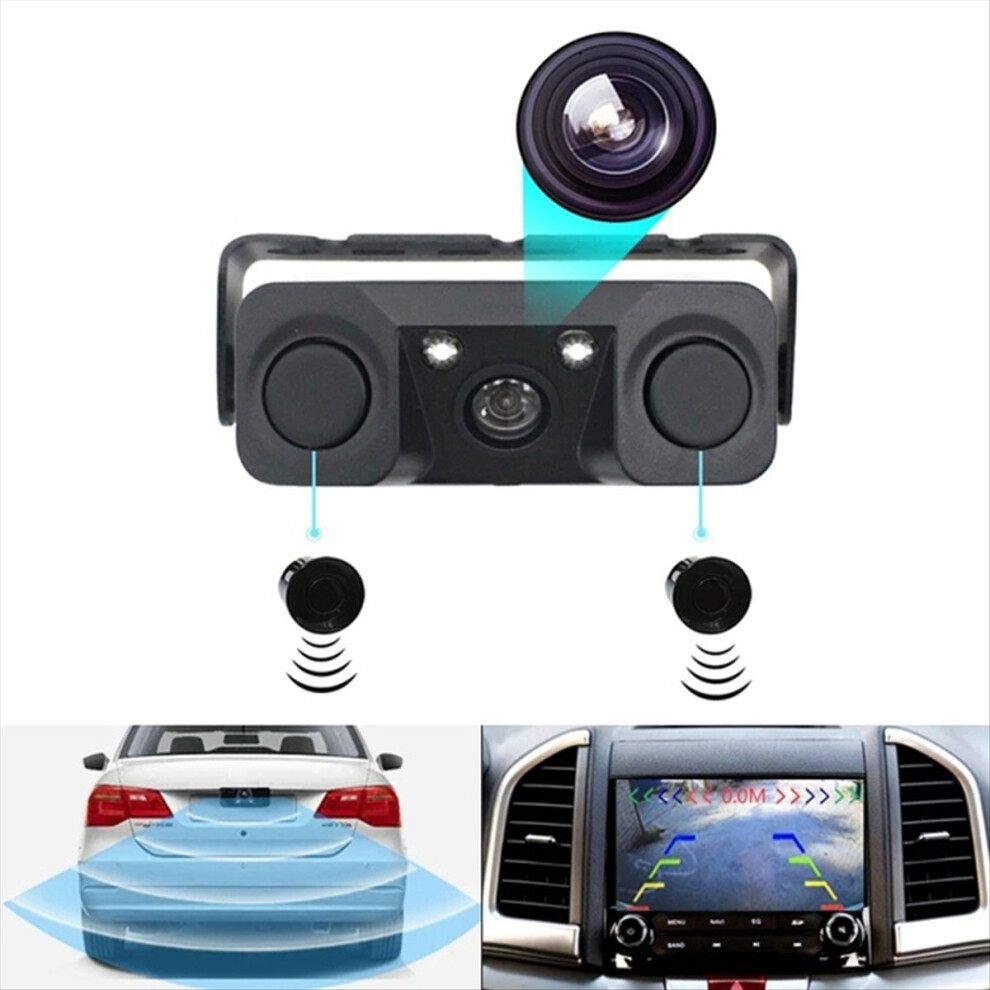 Car Parking Sensor 3IN1 Night Vision 2 Radar Detector Sensors Alarm ...