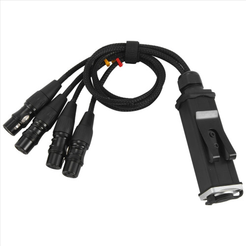 RJ45 CAT5 Shielded Cable to 4 Channel 3-Pin XLR Female Connectors Multi ...