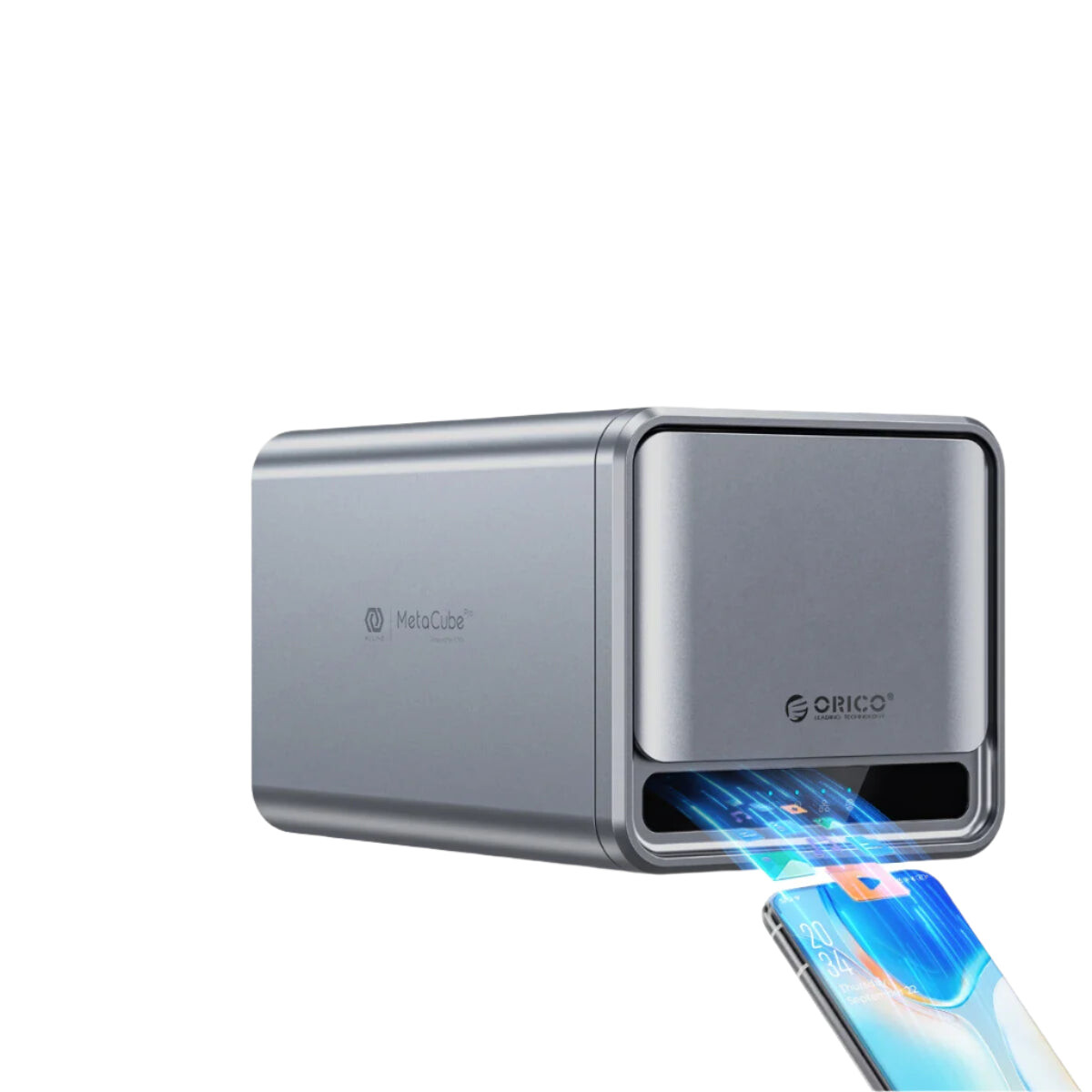 ORICO MetaCube Dual Bay NAS: Type-C 3.5'' HDD/SSD Storage with Auto ...