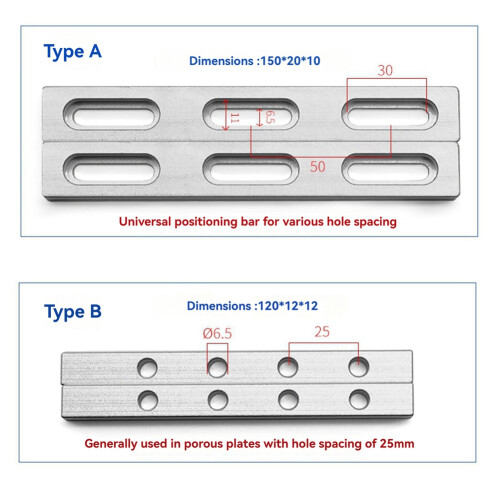 Aluminum Alloy Positioning Bar Align Jig Fixed Clamp Position Type A on ...
