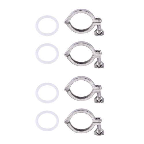 4Pcs Tri-Clamp Steel Single Pin Heavy Duty Tri Clamp with Wing Nut for ...