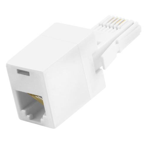 BT Telephone Line Adapter RJ11 Socket Female Jack to BT Male Plug RJ11 ...