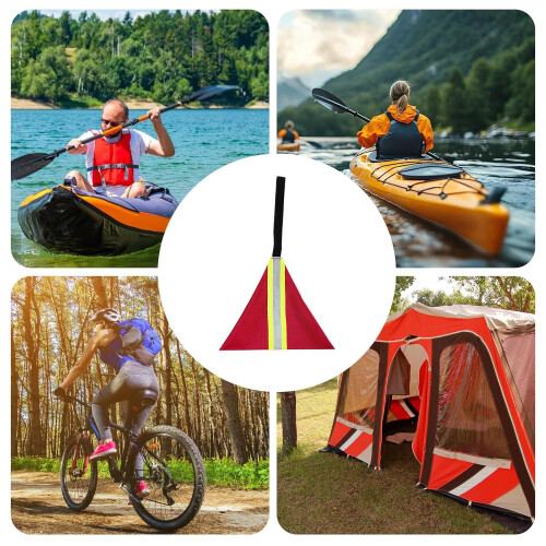 Trailer Flag Reflective Warning Sign For Hitch Pole Kayak Trailer Flag Car RV Bike ATV ...