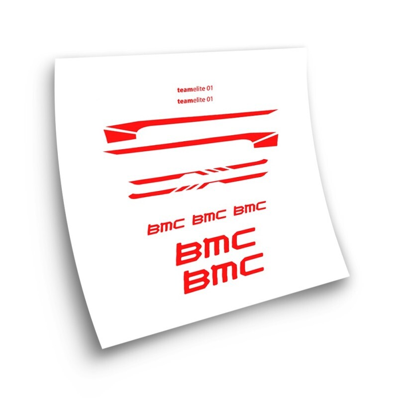 (Red) BMC team elite 01 bike frame compatible stickers on OnBuy