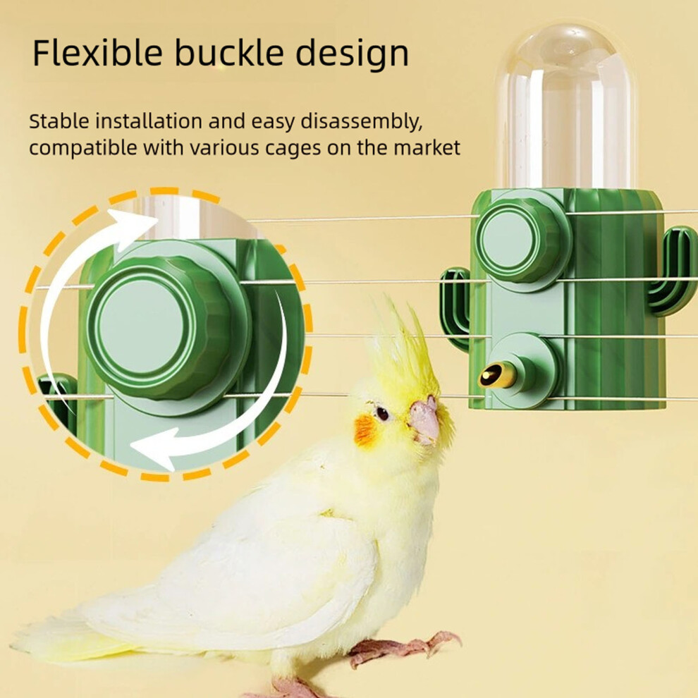 Bird Cage Drinking Bowl Food Feeder For Parrots Finches Safe-C on OnBuy
