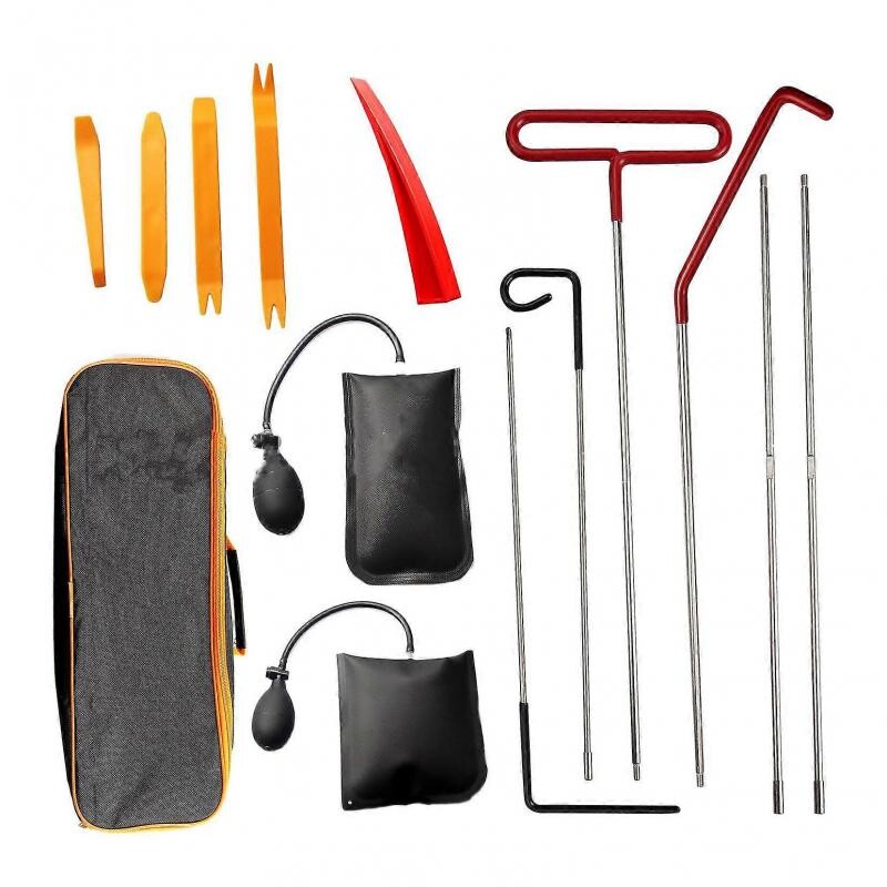 14Pcs Car Door Open Unlock Tool Kit Lock Out Emergency Wedges Air Pump ...