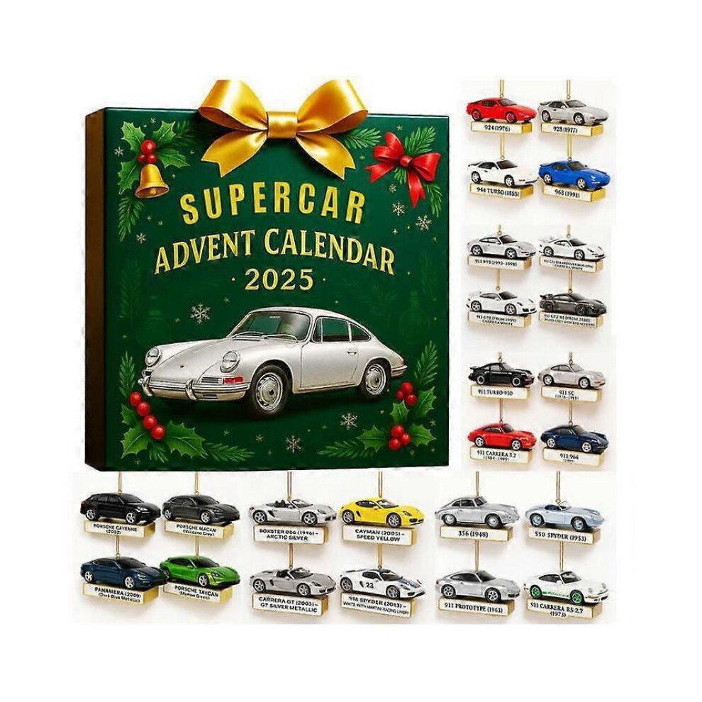 Supercar advent calendar blind box Christmas tree decoration on OnBuy
