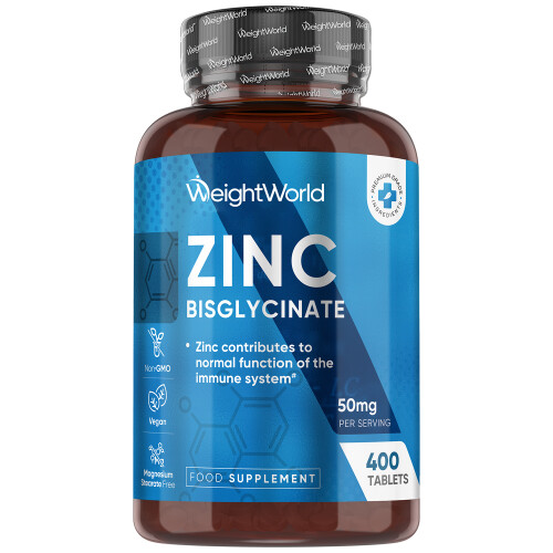 WeightWorld Zinc Tablets 50mg | 400 Tablets | 6+ Months Supply on OnBuy