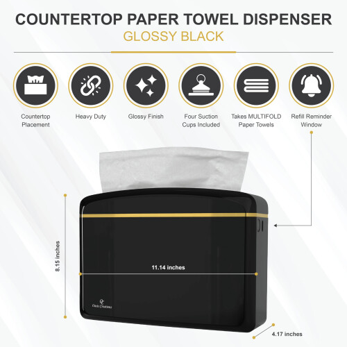 Dispensador de Toalhas de Papel Multifold de Mesa da Oasis Creations ...