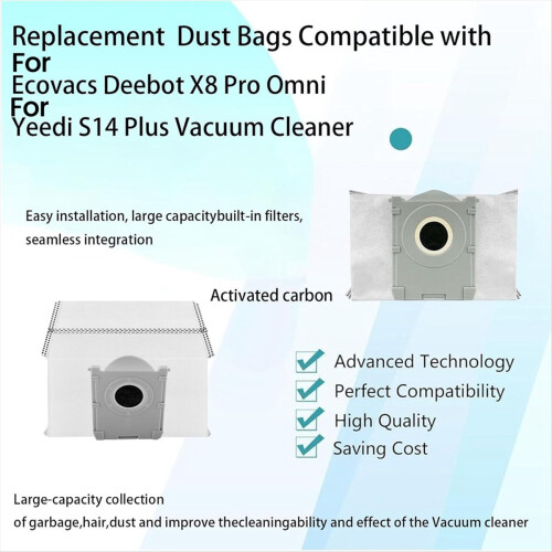 Porzsák csere X8 Pro Omni / T50 Max S14 Plus porszívóhoz on OnBuy