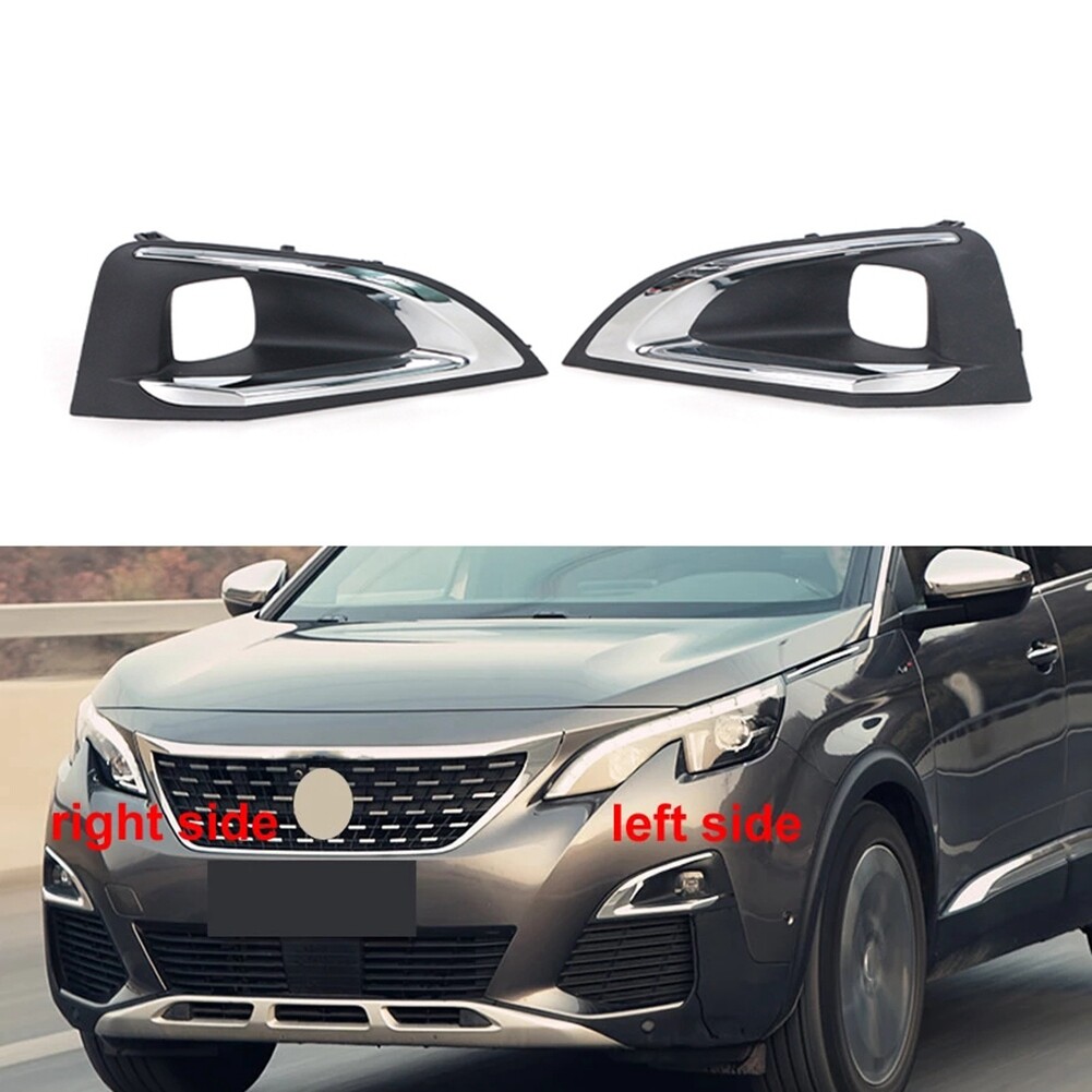 Car Front Bumper Lower Grille Fog Lamp Cover No Sensor Hole Light Trim ...
