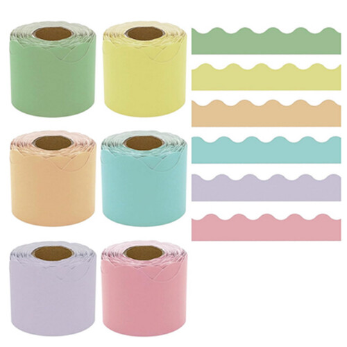 (A) 6pcs/set Wide Wallpaper Borders For Classroom Decorations Roll 10m ...