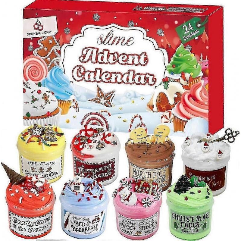 Slime Advent Calendar 2025 - Christmas Countdown Calendars 24 Days of ...