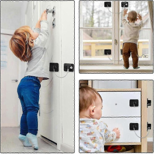 4 Pcs Child Safety Window, Window Block for Windows Child Safety Window ...