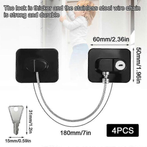 4 Pcs Child Safety Window, Window Block for Windows Child Safety Window ...