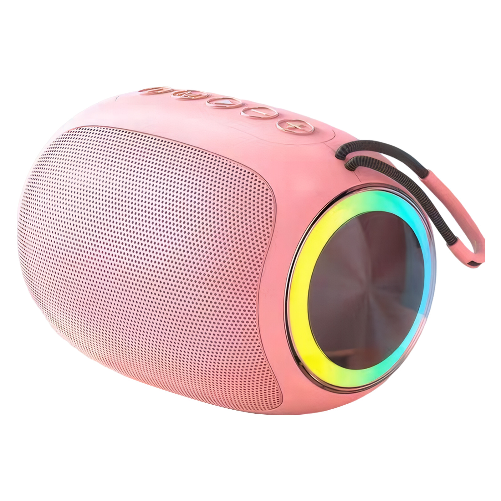 (Pink) Portable Bluetooth Speaker With HIFI Heavy Bass And Wireless ...