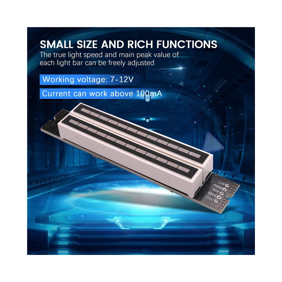 Mini-Doppel-VU-Meter mit 12 Pegeln und AGC-Modus, DIY-Kits on OnBuy