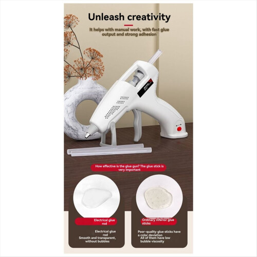 Mini White Rechargeable Hot Silicone Machine,Portable Cordless 3.7V on ...