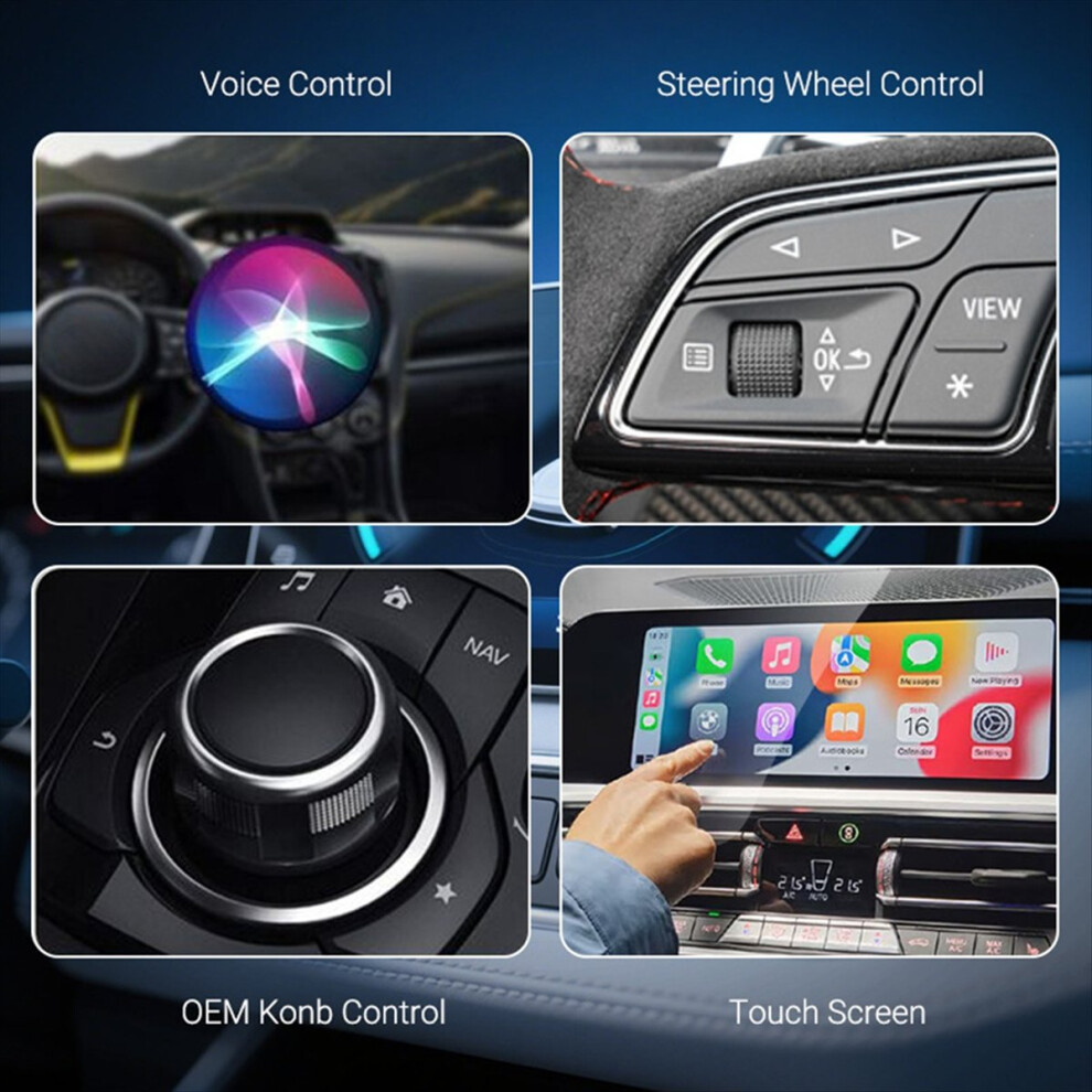 Wireless CarPlays Adapter Androids Auto Smart Dongle Plug and Play on OnBuy