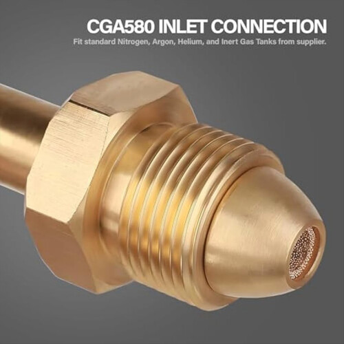 Nitrogen Regulator with 0-800 PSI Delivery Pressure,Hose CGA580 Inlet ...