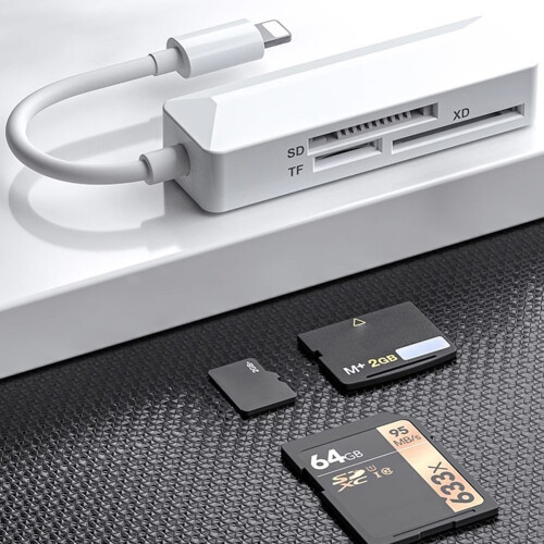 3in1 for Apple Interface to XD Card Reader IPhone Memory Adapter SD ...