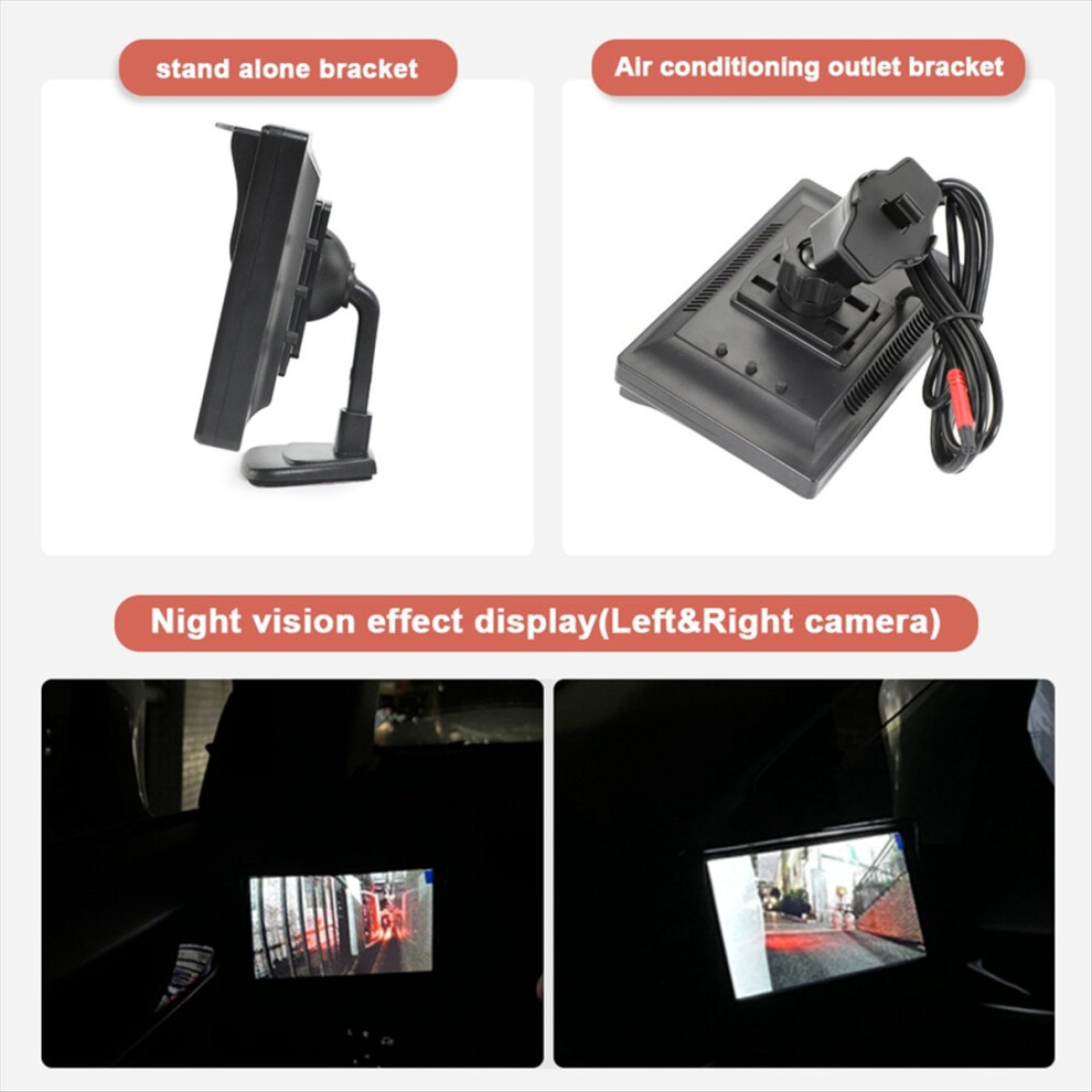 5inch TFT LCD Monitor Backup Camera System, Side View Kit, Blind Spot ...