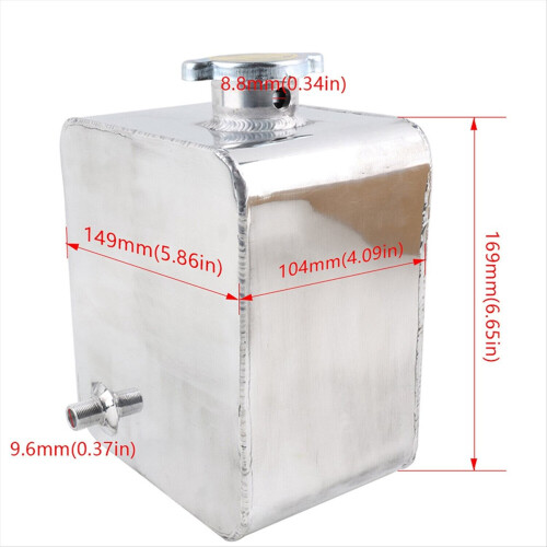 Car Modification Permeable Bubble Pot Aluminum 2.5L Coolant Radiator ...
