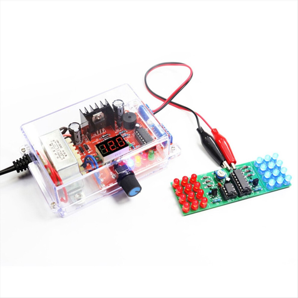 LM317 Adjustable Voltage Regulator DIY Kit 220V to 1.25V-12.5V Step ...