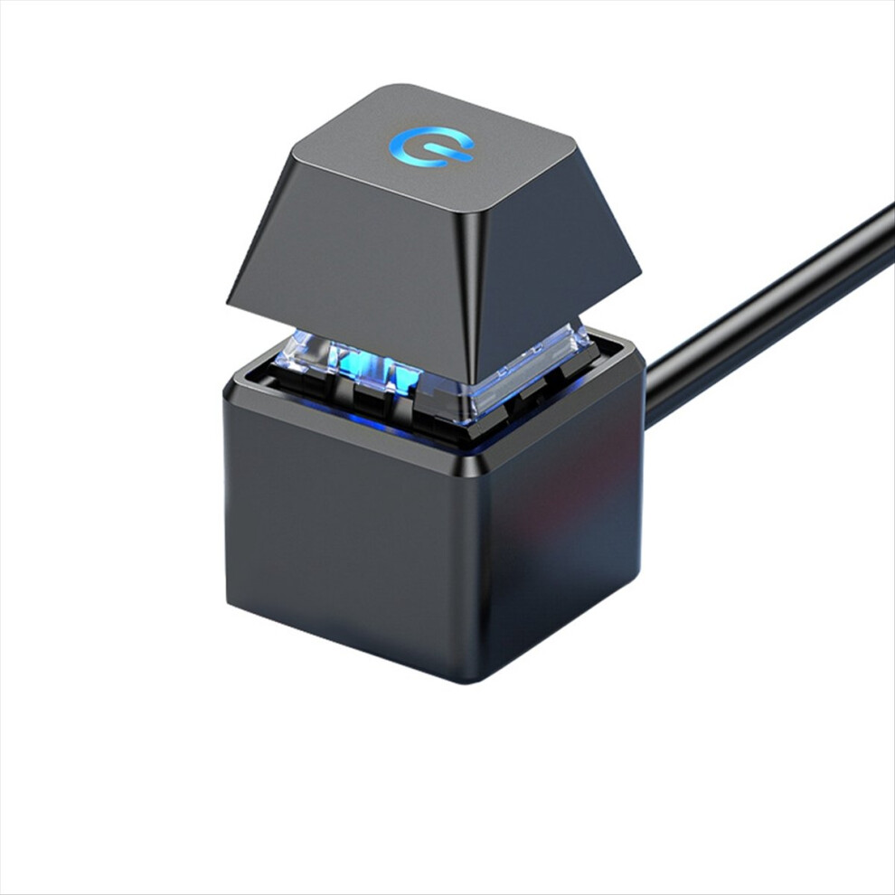 Computer Switch PC Motherboard External LED Light Power ON/OFF Square ...