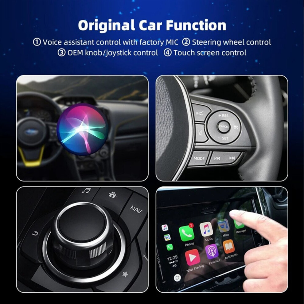 Wireless Carplay Adapter Smart Box Plug and Play Bluetooth WiFi ...