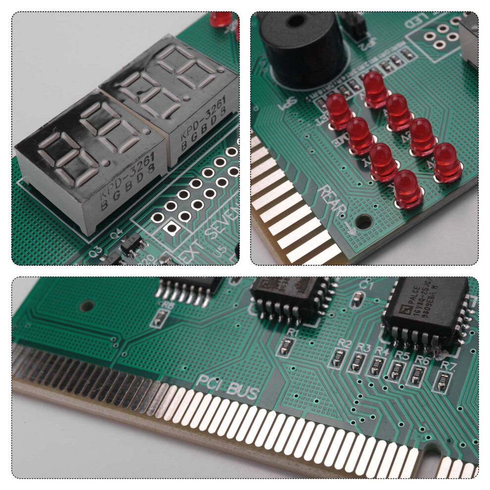 PC Motherboard Diagnostic Card 4-Digit PCI/ISA POST Code Analyzer on OnBuy