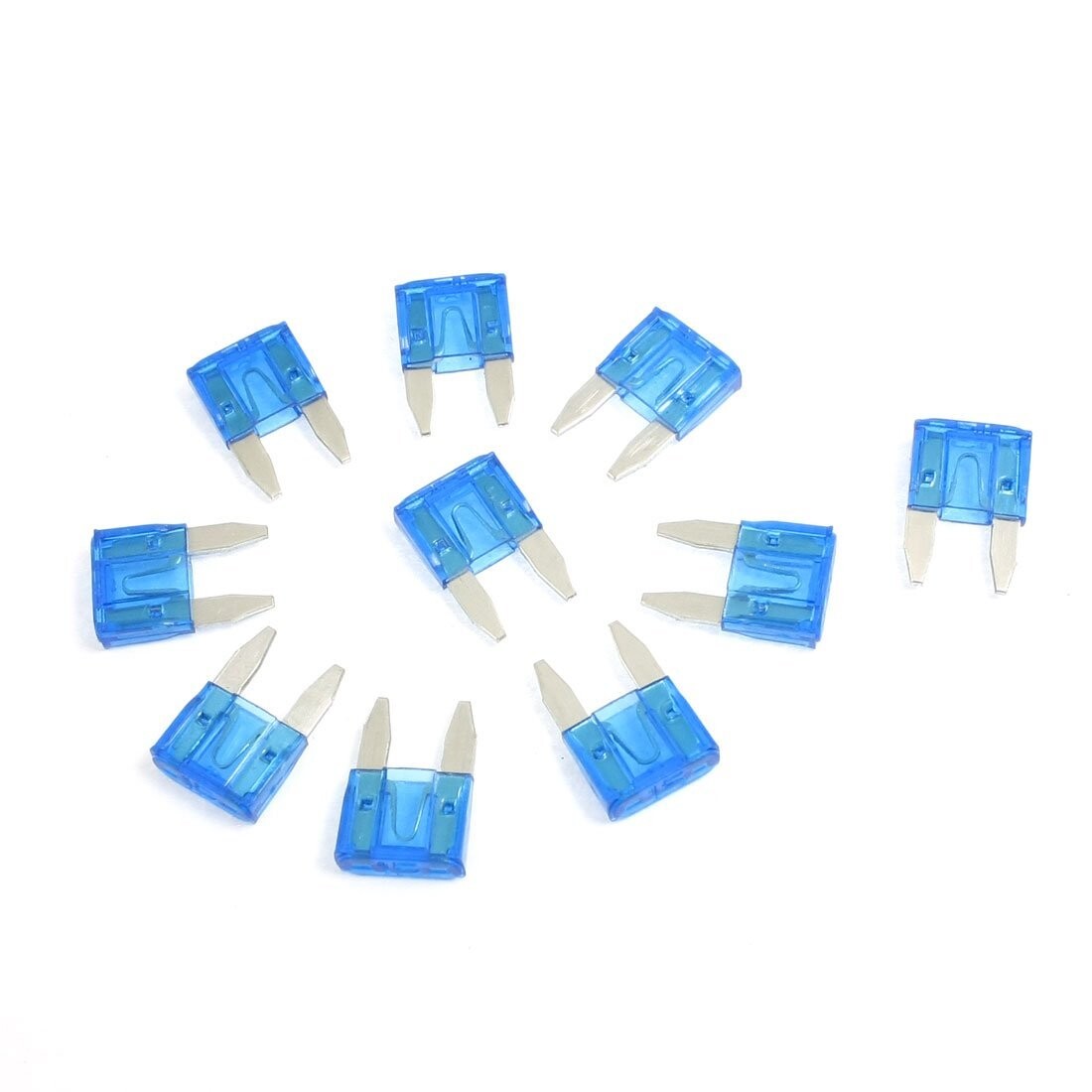 10 x ATC mini blade fuse for automotive flat 15 A blue on OnBuy