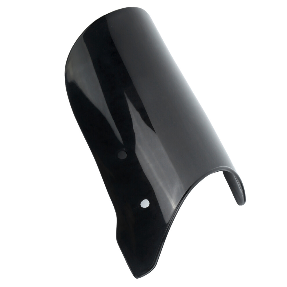 Universal 5-7in Motorcycle Wind Deflector Shield - Black Anti-Crack ...