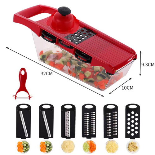 Mandoline Gourmet Prep Pro avec lames interchangeables, compatible lave ...