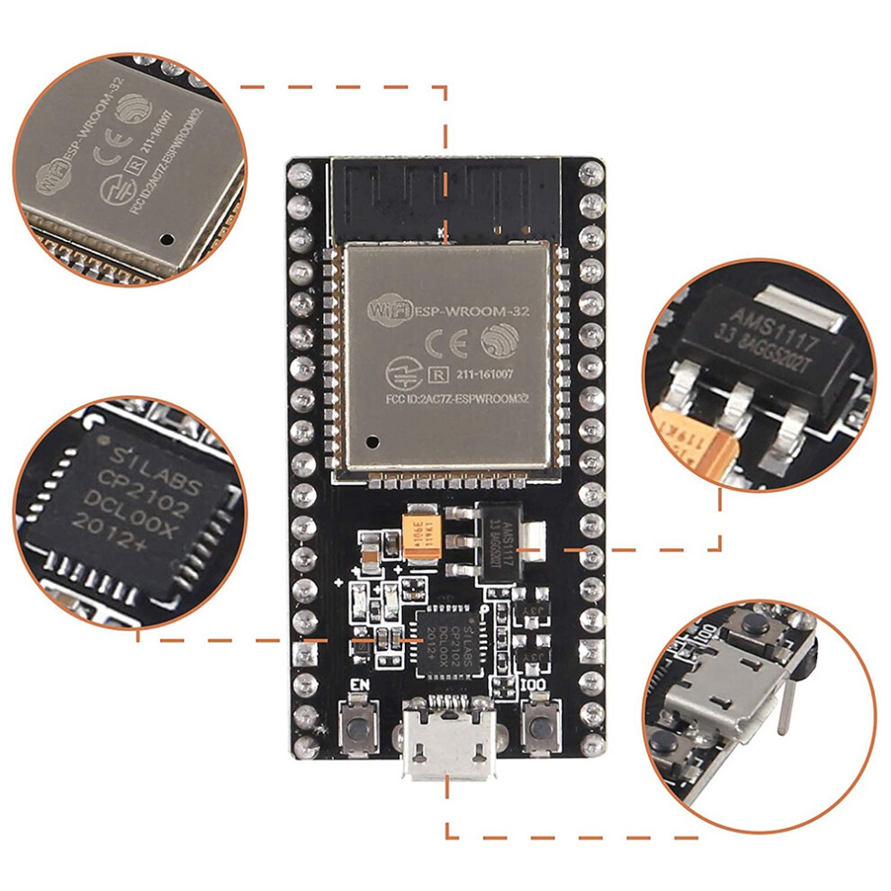 ESP32 ESP-32S NodeMCU-32S ESP-WROOM-32 Πλακέτα ανάπτυξης 2,4 GHz WiFi ...
