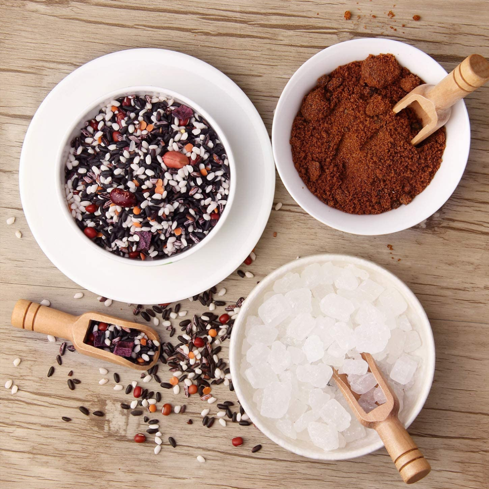 Mini lingurițe din lemn, lemn natural non-toxic, design sănătos și ...