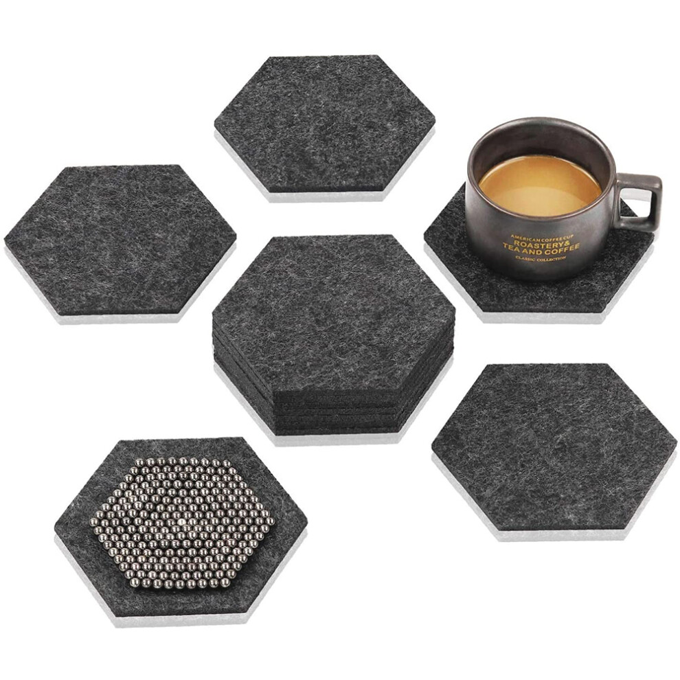 Conjunto de 8 porta-copos de feltro antiderrapante com base antirriscos ...