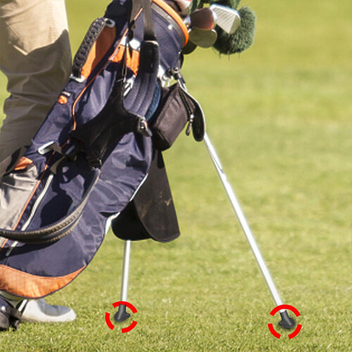 Silica Gel Prevent Tipping Over Sturdy Golf Bag Foot Pad Tools For on OnBuy