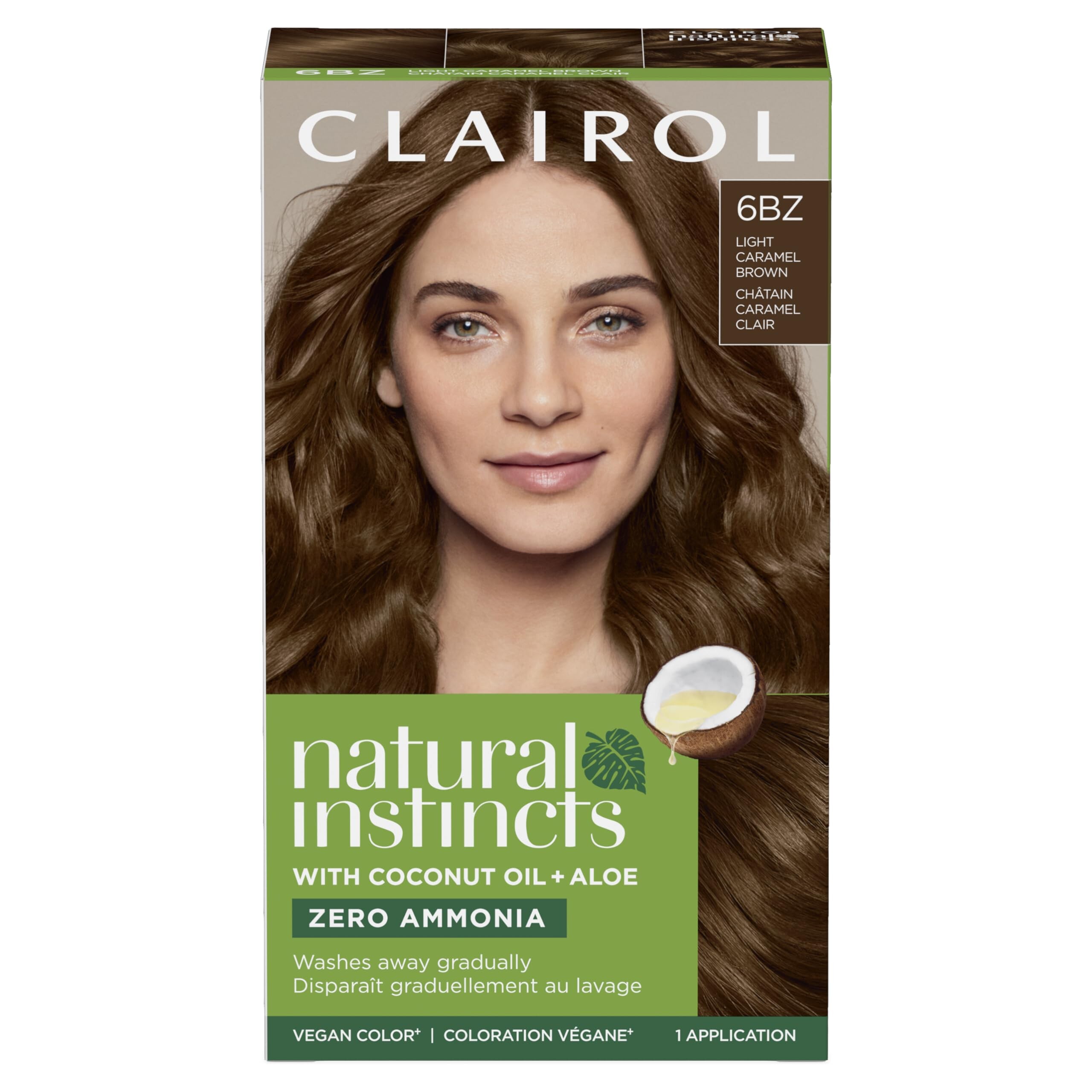 Clairol Natural Instincts Demi-Permanent Hair Dye 6BZ Light Caramel ...