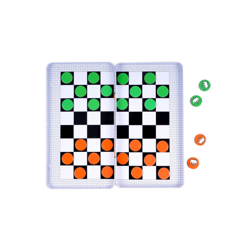 The Purple Cow Magnetic Travel Checkers Game - Board Games for Kids and ...