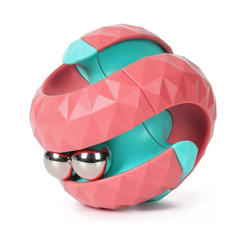 (Pink) 1/2/4pcs Rotating Cube Bead Orbit Ball Maze Ball Fidget Hand ...