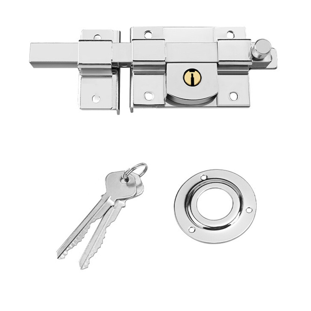 (Left opening) Thickened Door Fence Key Exterior Mechanical Lock Yard ...